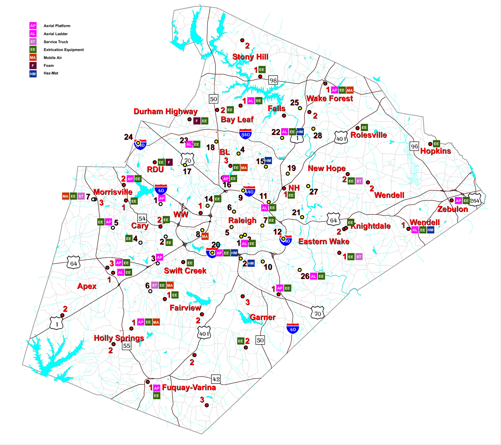 Elevation Map Of Wake County Nc - United States Map